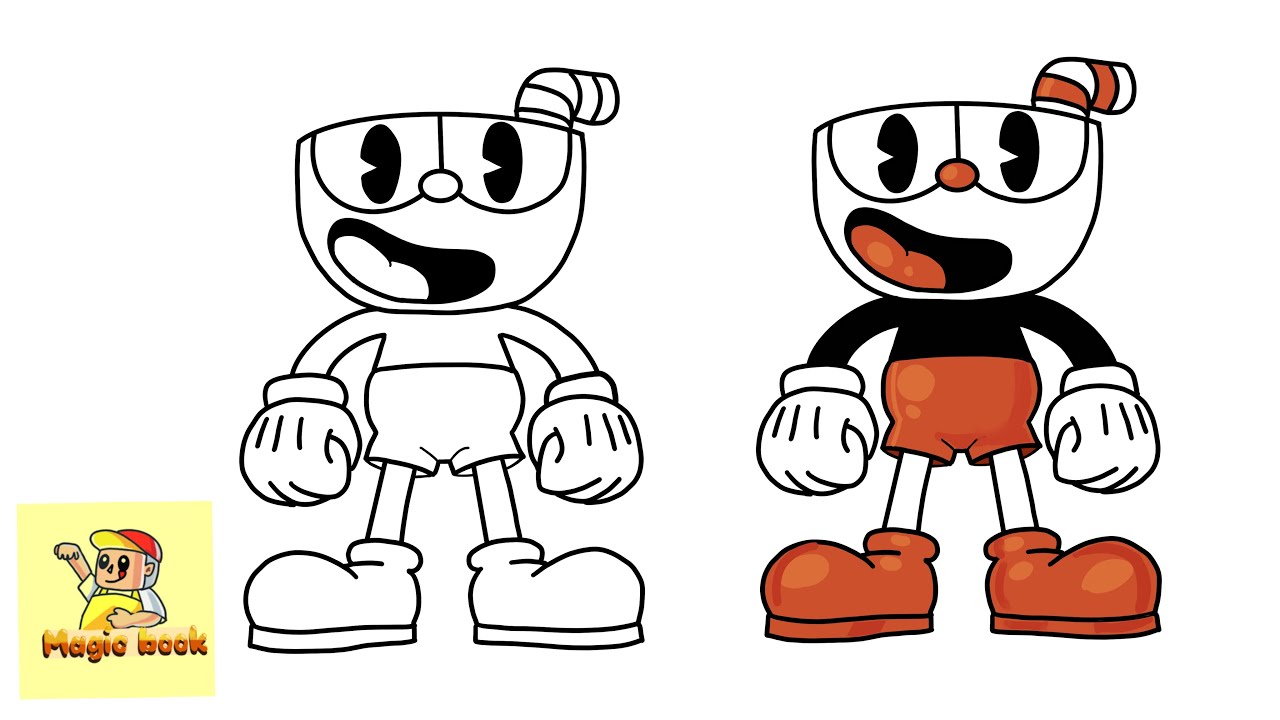 How to Draw Cuphead easy - YouTube