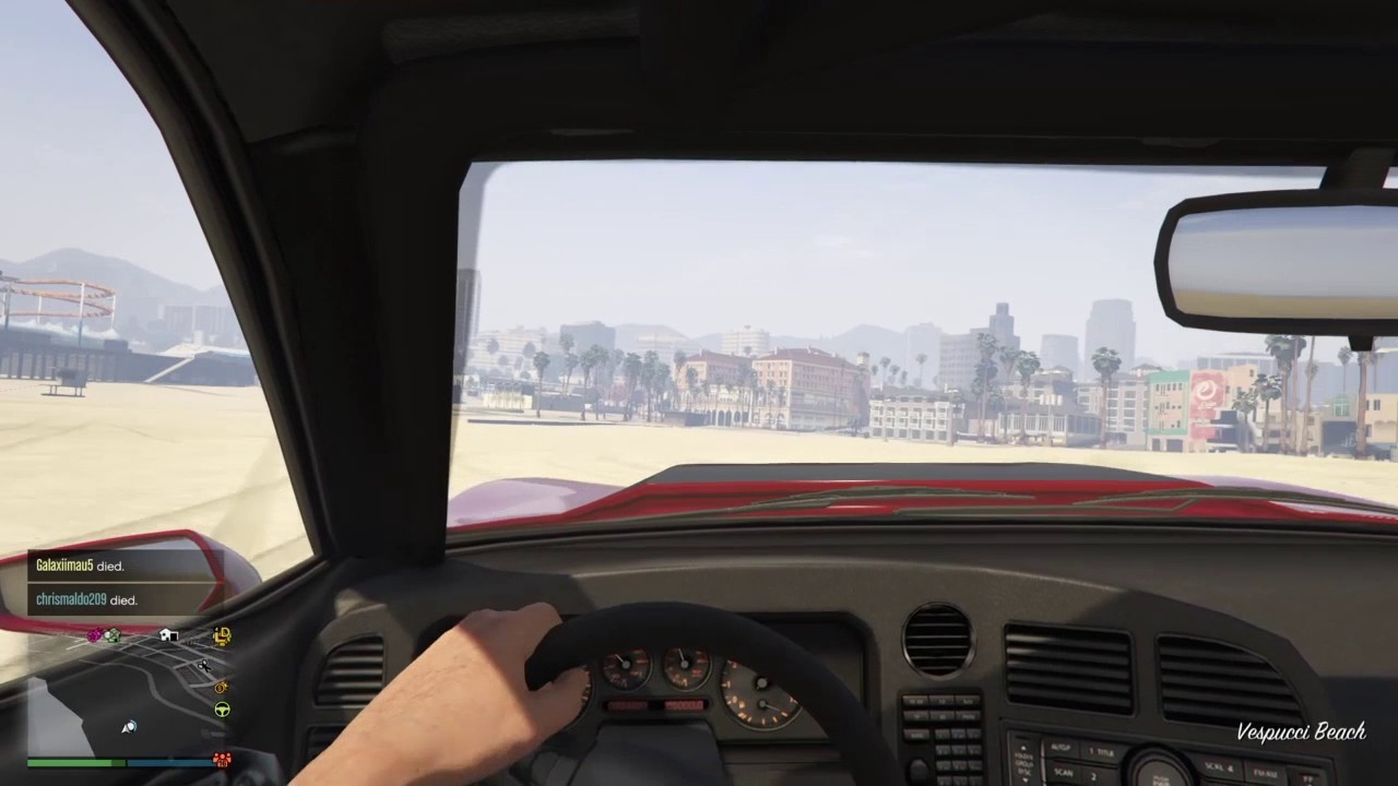 Driving in first person for the first time - YouTube