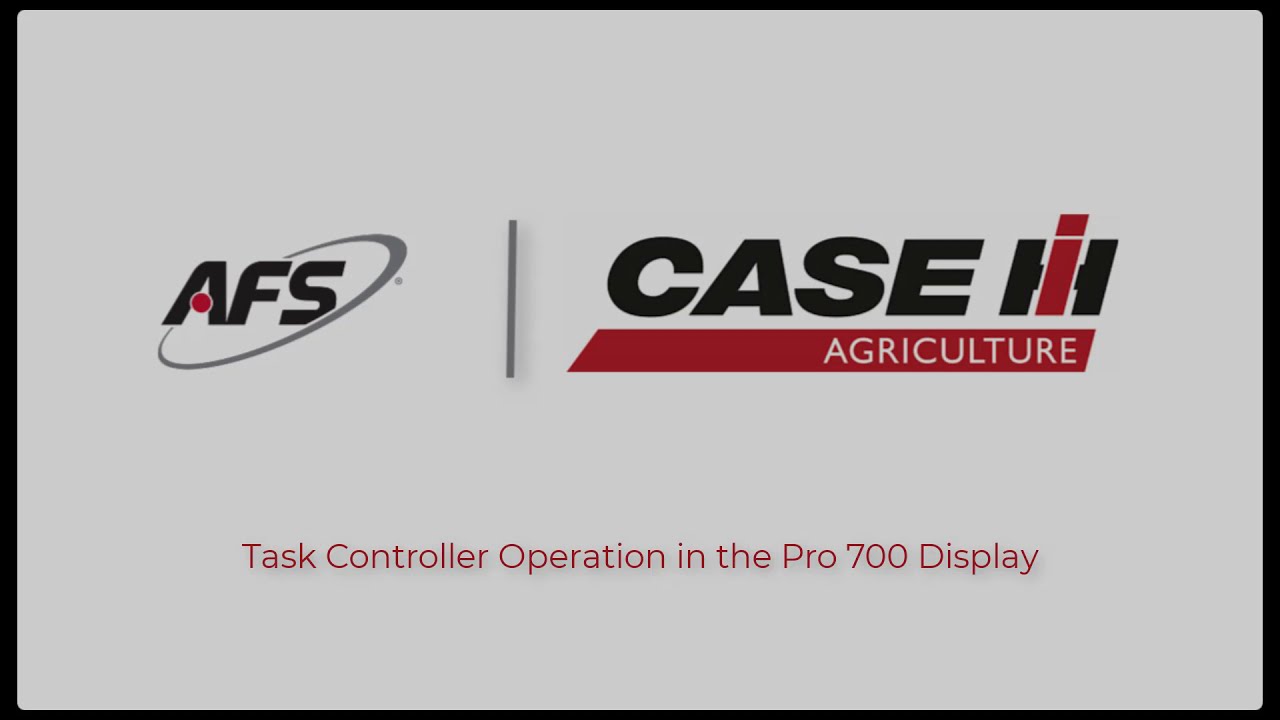Task Controller Operation in the Pro 700 Display - YouTube
