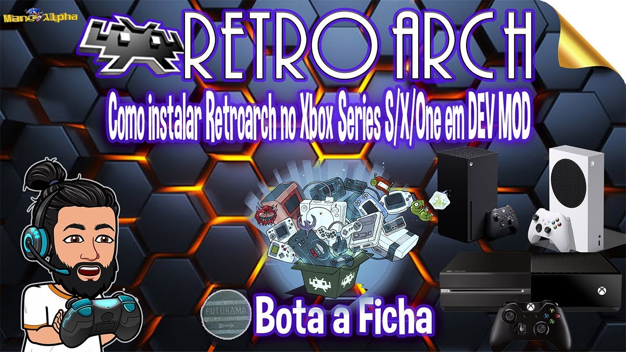 Como instalar Retroarch no Xbox Series S/X/One em DEV MOD - YouTube