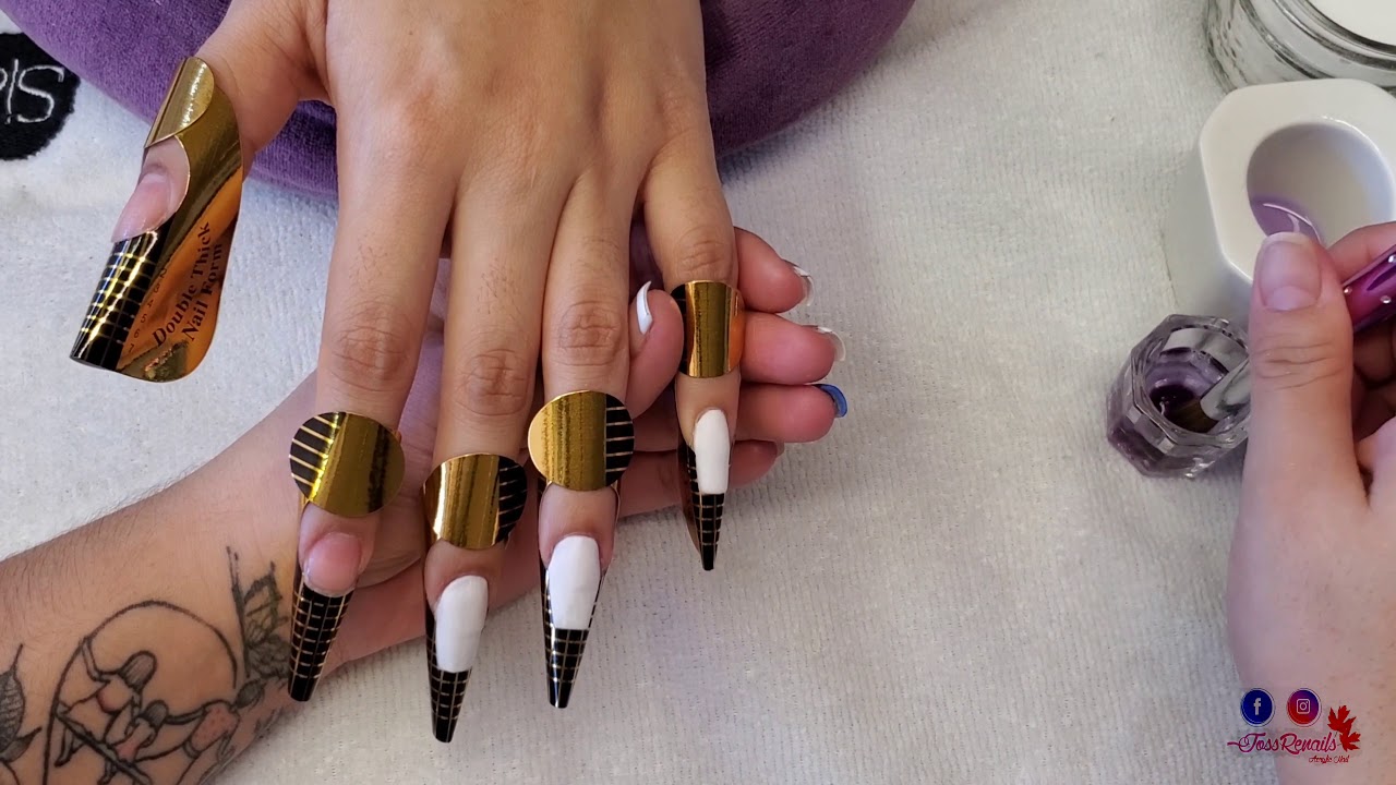 Uñas Esculturales Elegantes en Punta Coffin 🥰💅 - YouTube