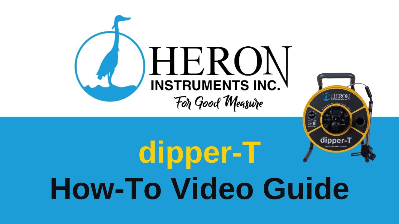 Water Level Meter - How to Use the dipper-T - YouTube
