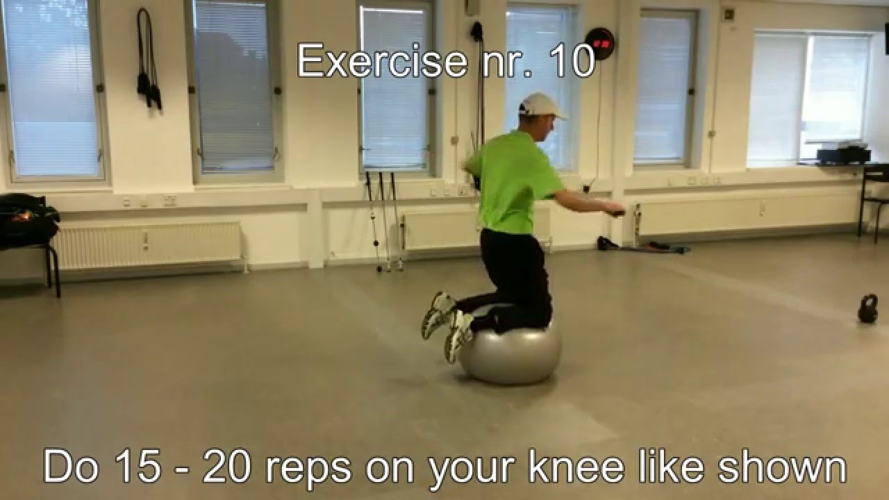 Golf fitness program level 1 by tour player - YouTube