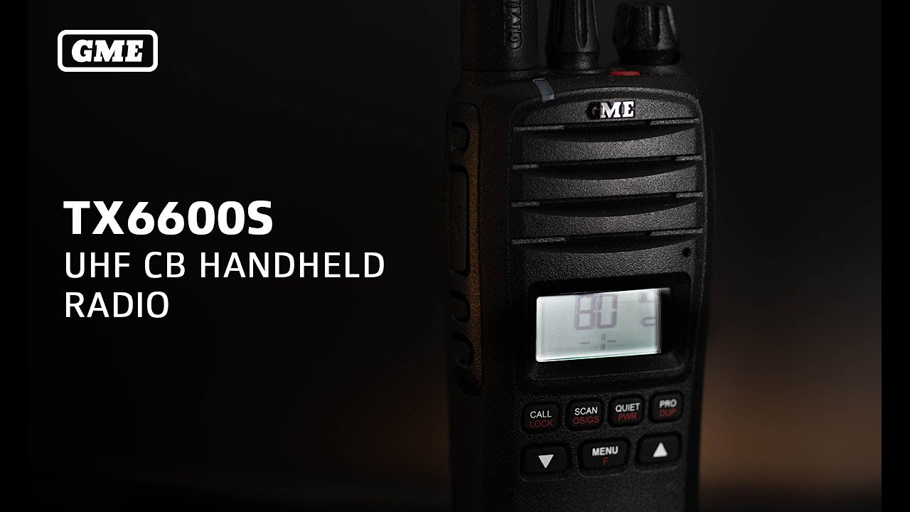 GME's latest UHF CB Handheld Radio | TX6600S - YouTube