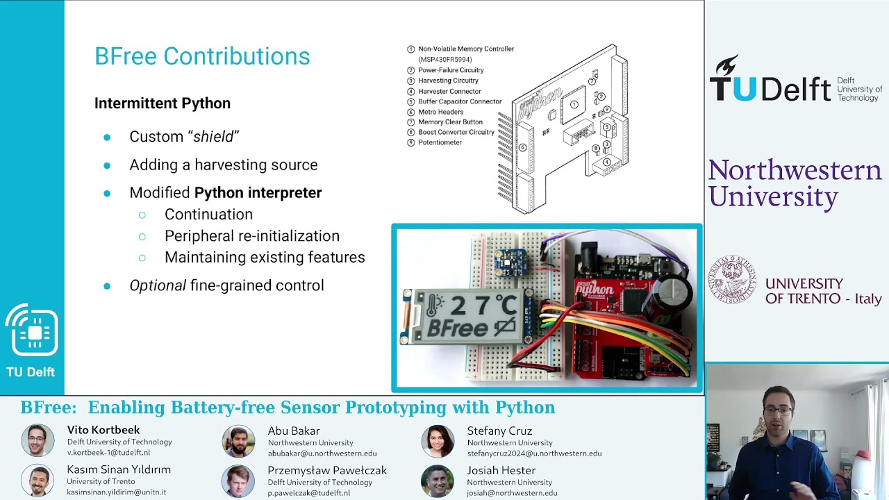 BFree: Enabling Battery-free Sensor Prototyping with Python - YouTube