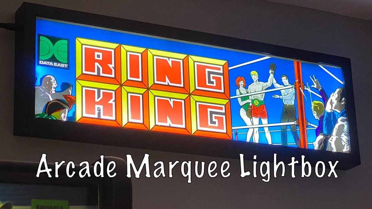Arcade Marquee Lightbox - YouTube