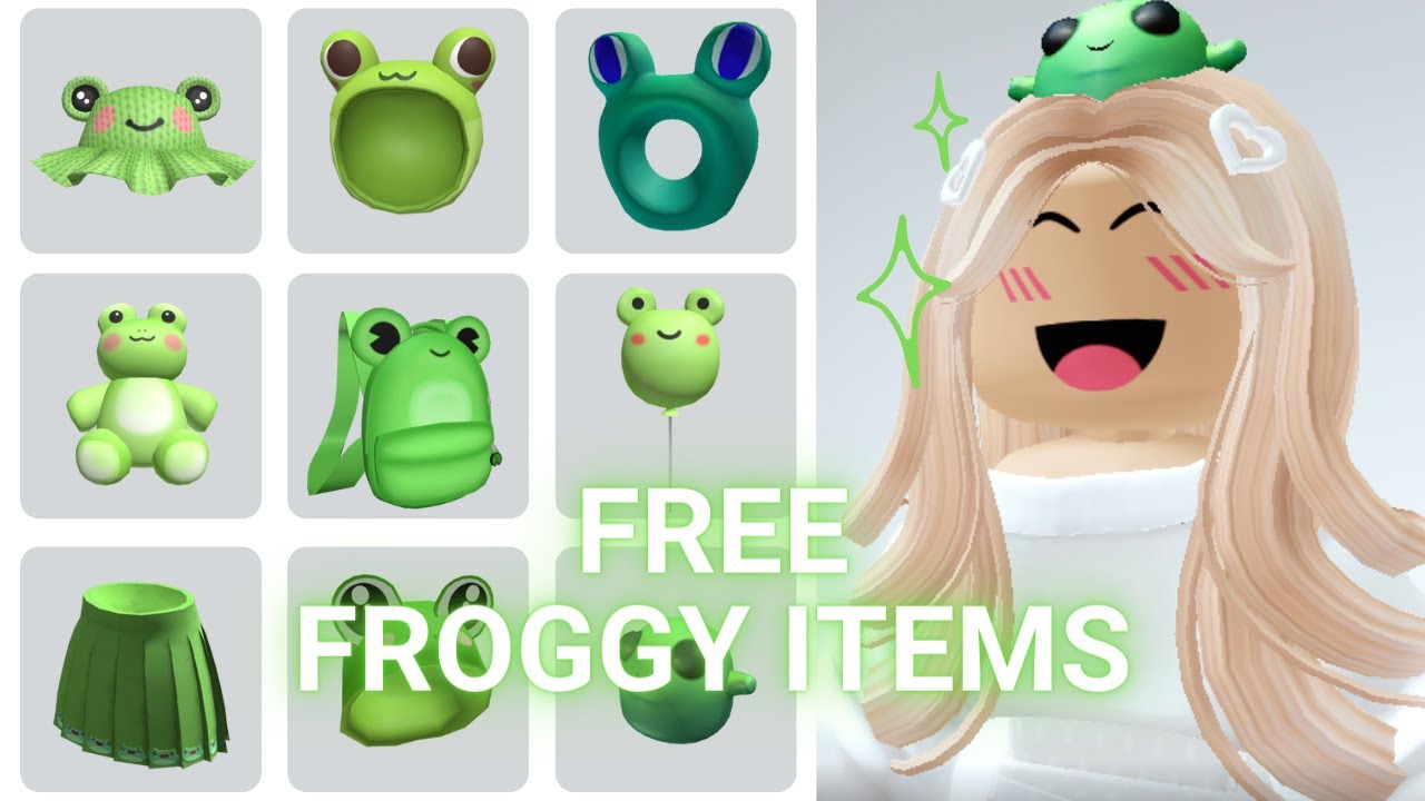 FREE FROGGY ITEMS- 🐸💚 - YouTube