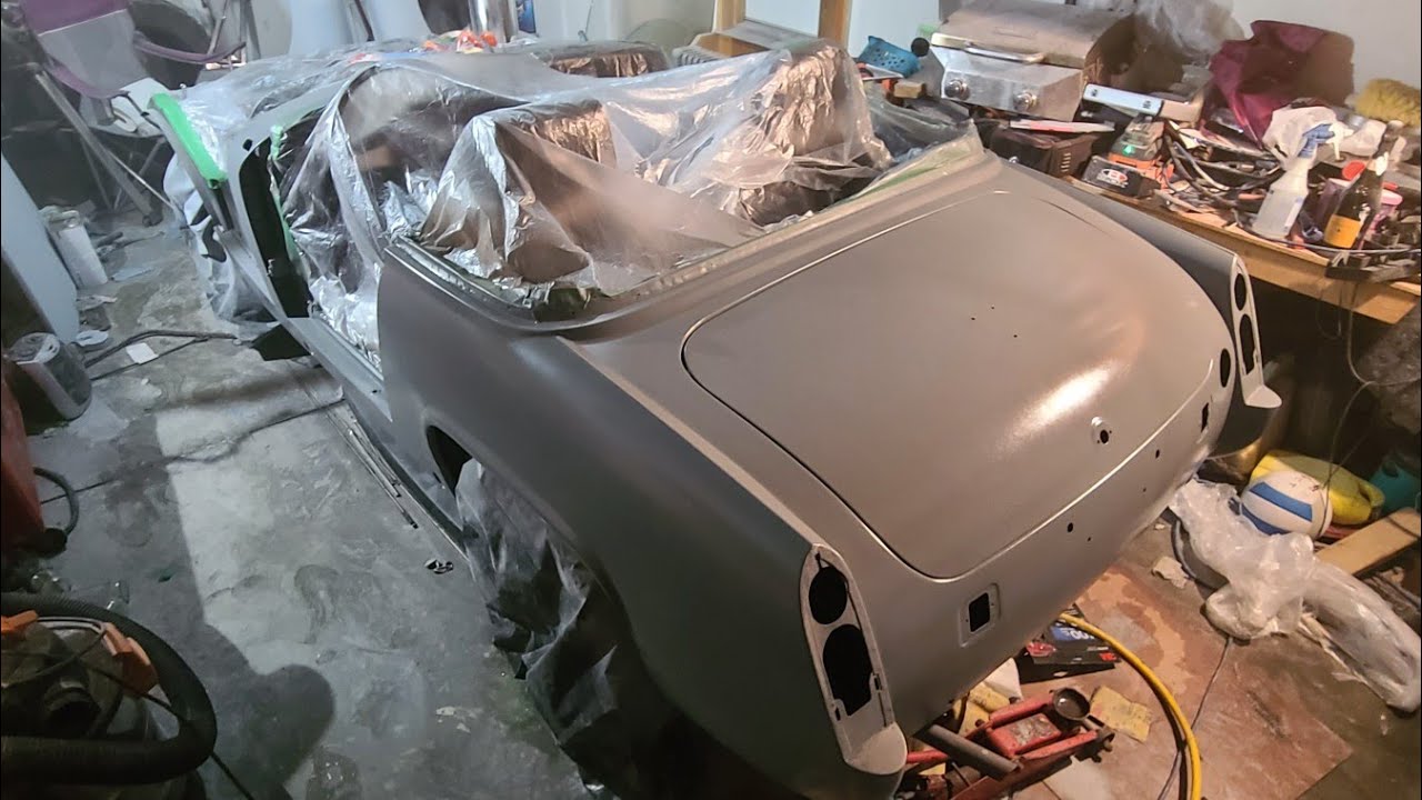 1975 MG Midget Rebuild PT 16-Paint Time - YouTube