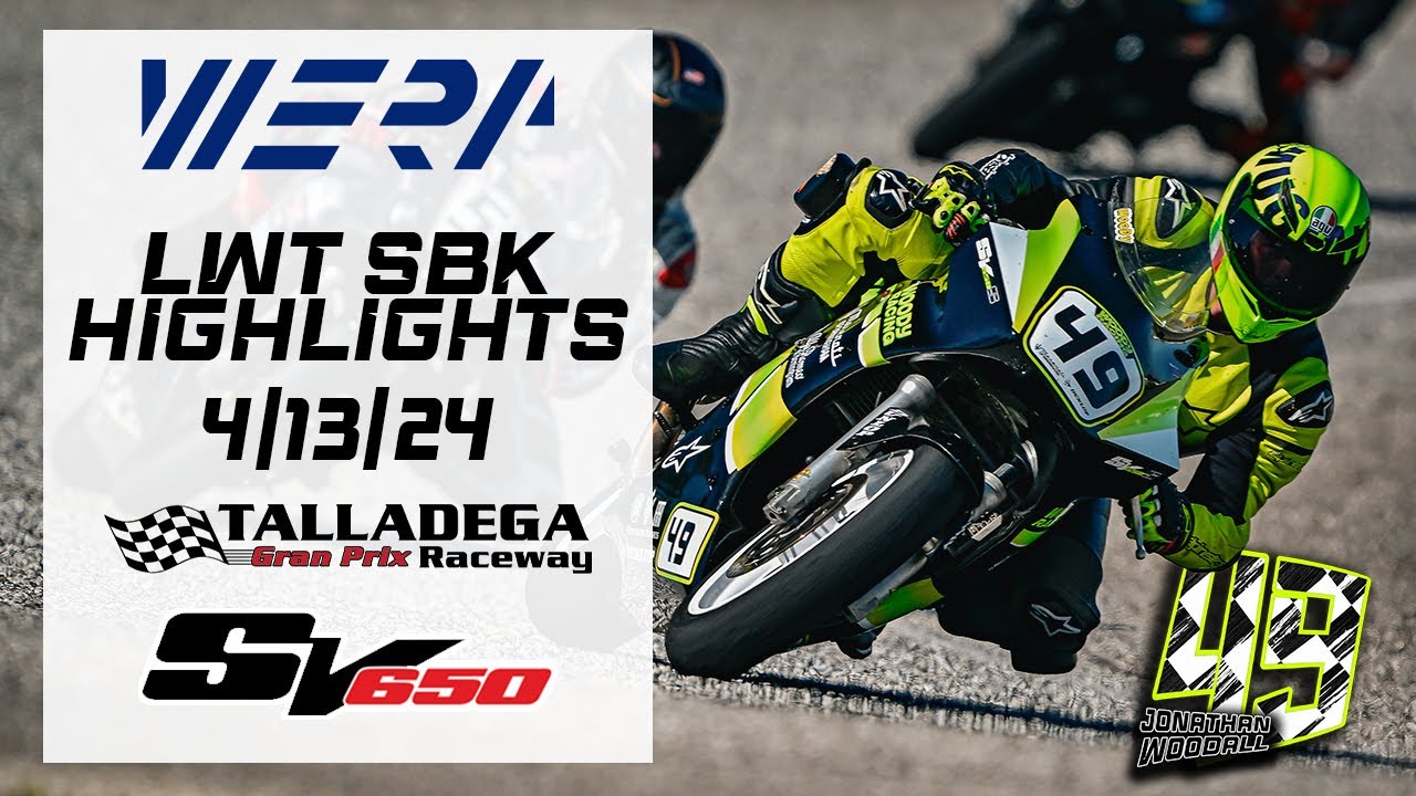 Highlights of my first expert race! WERA LWT SBK - Talladega GP - 4/13 ...