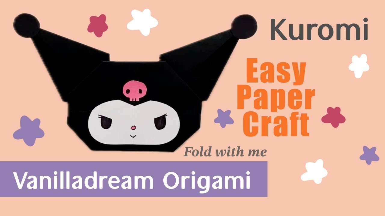 Paper Sanrio Kuromi /Sanrio Origami/ How to Draw Kuromi / My Melody ...