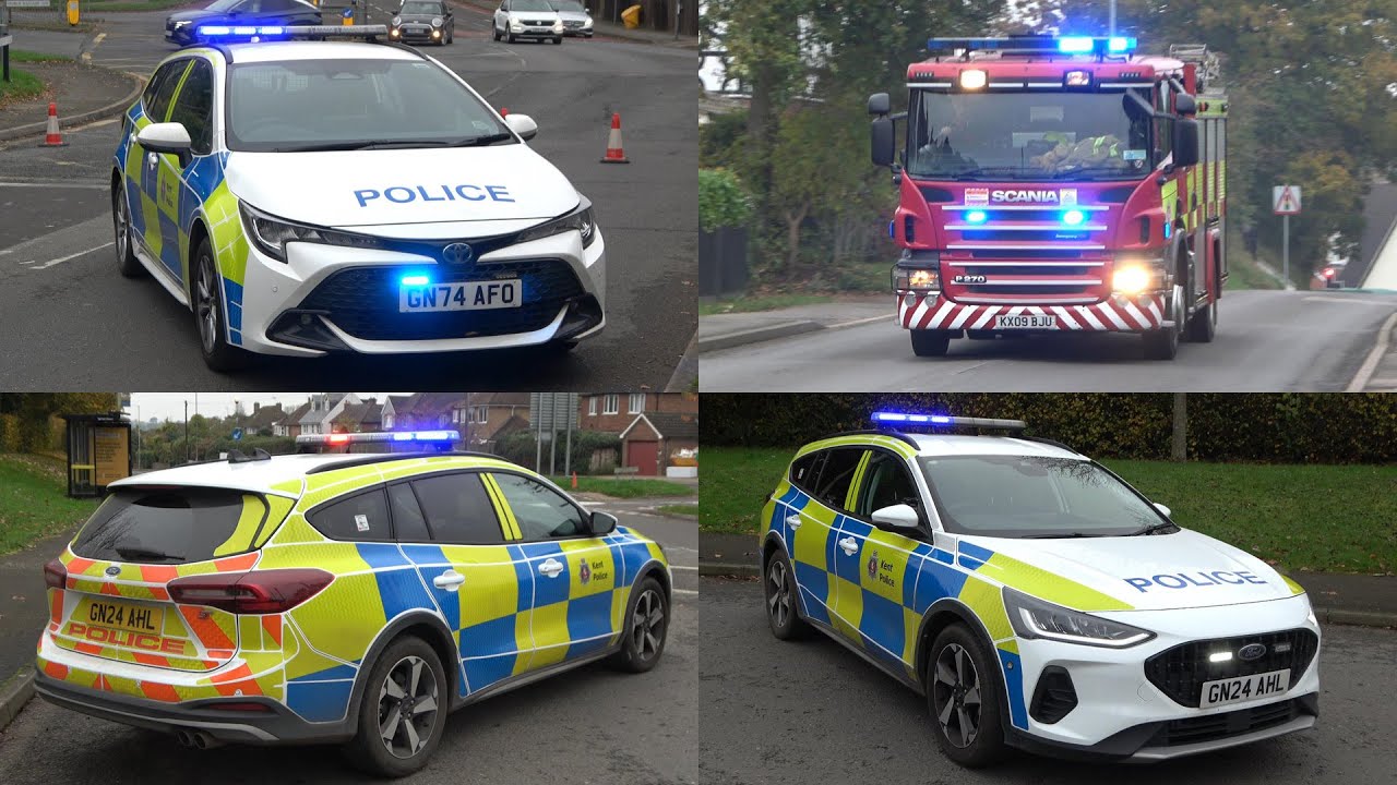 RTC Response and Road Closure in Ashford. - KP & KFRS - YouTube