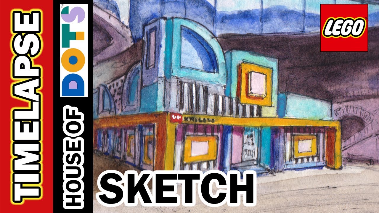 LEGO House of Dots Sketch Time-lapse at Coal Drops Yard, London Kings ...