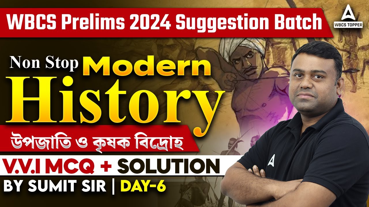 WBCS History Class | Tribal & Peasant Movement In India l Modern ...
