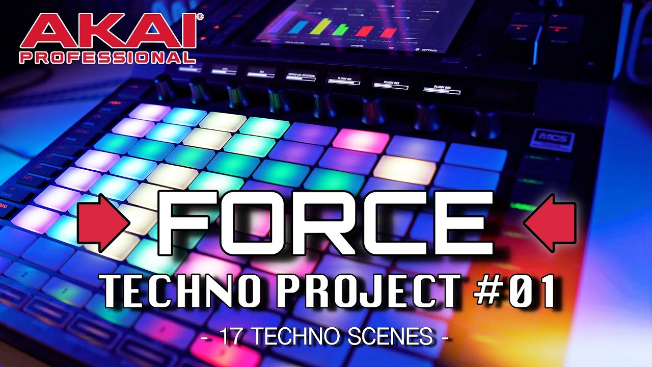 AKAI FORCE - TECHNO PROJECT #01 (17 Techno Scenes ) - YouTube