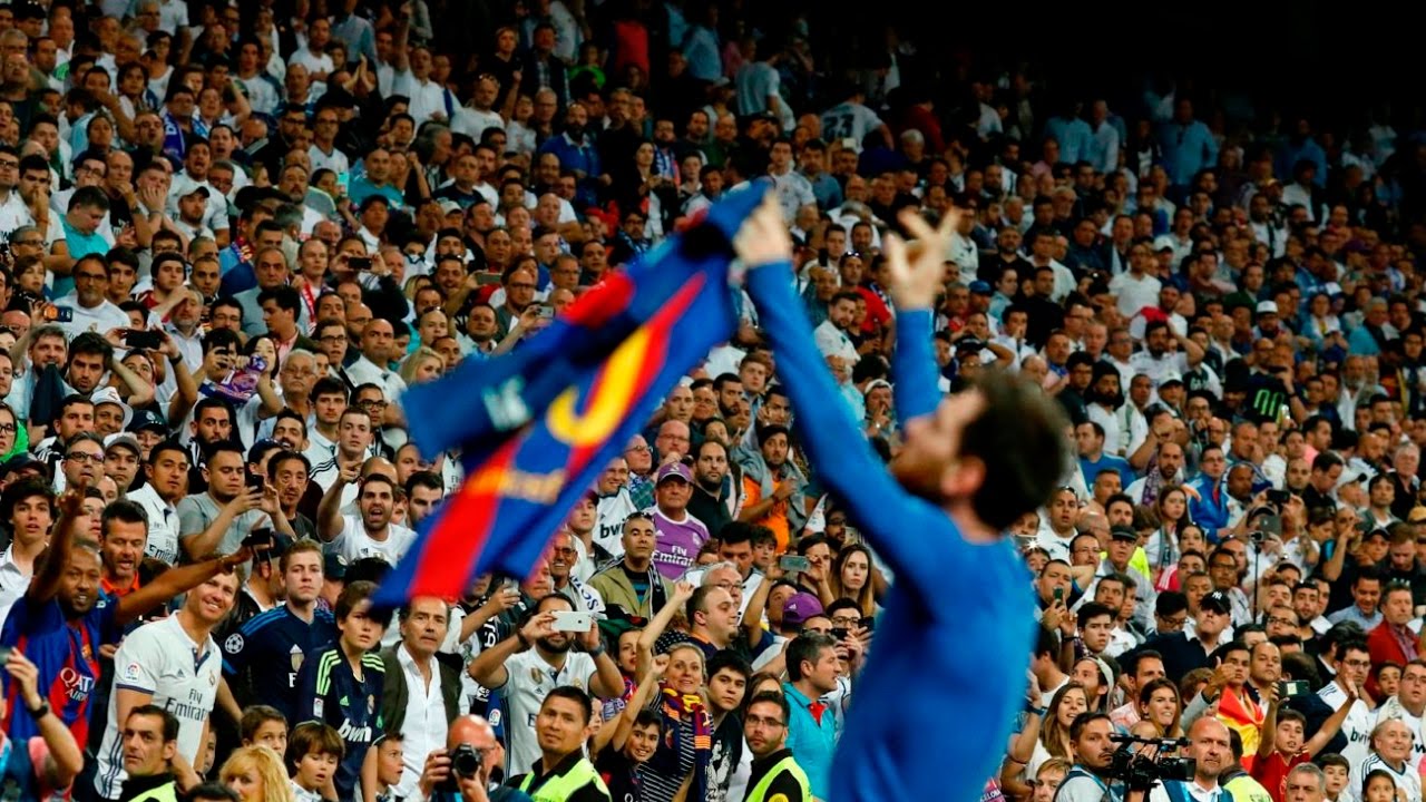 Celebracion de Messi en el Bernabeu, Secuencia completa - YouTube