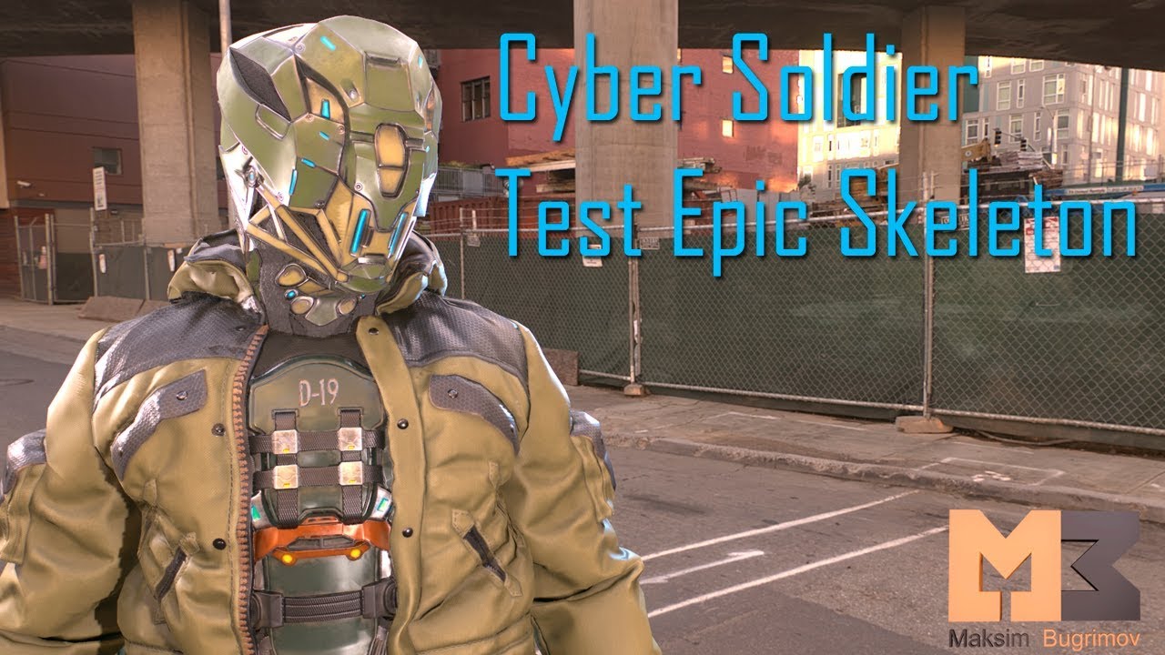 Сyber Soldier Epic Skeleton Test - YouTube