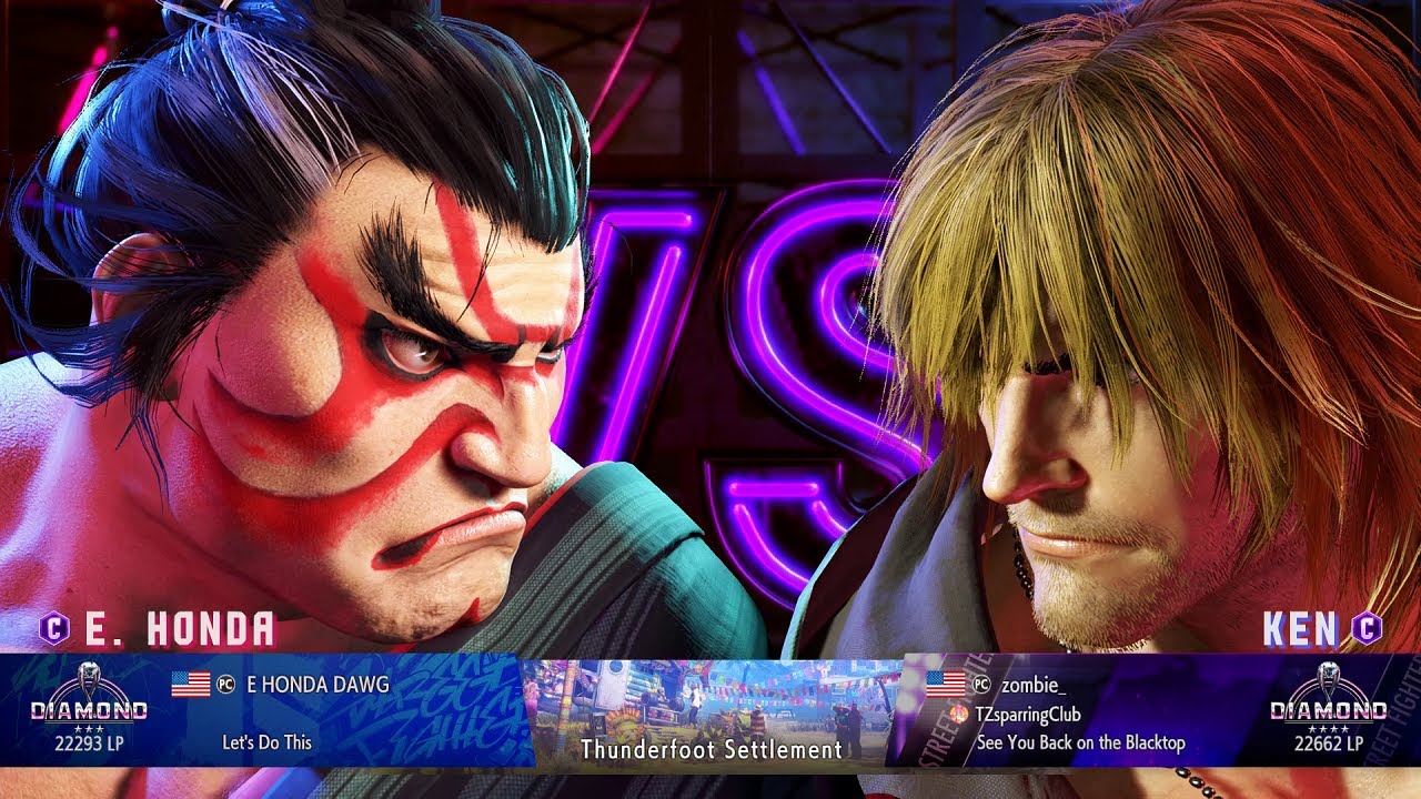 SF6 FChamp (E Honda) vs zombie (Ken) Ranked Match - YouTube