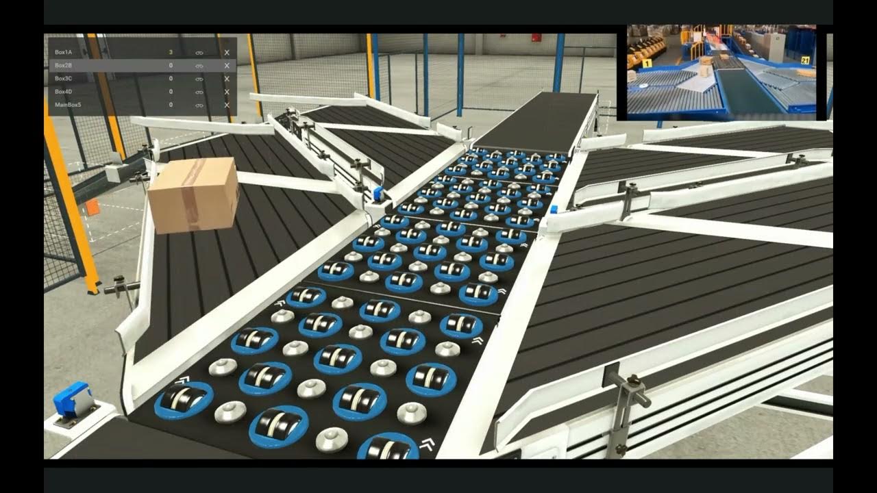 Omni-directional conveyor belt - YouTube