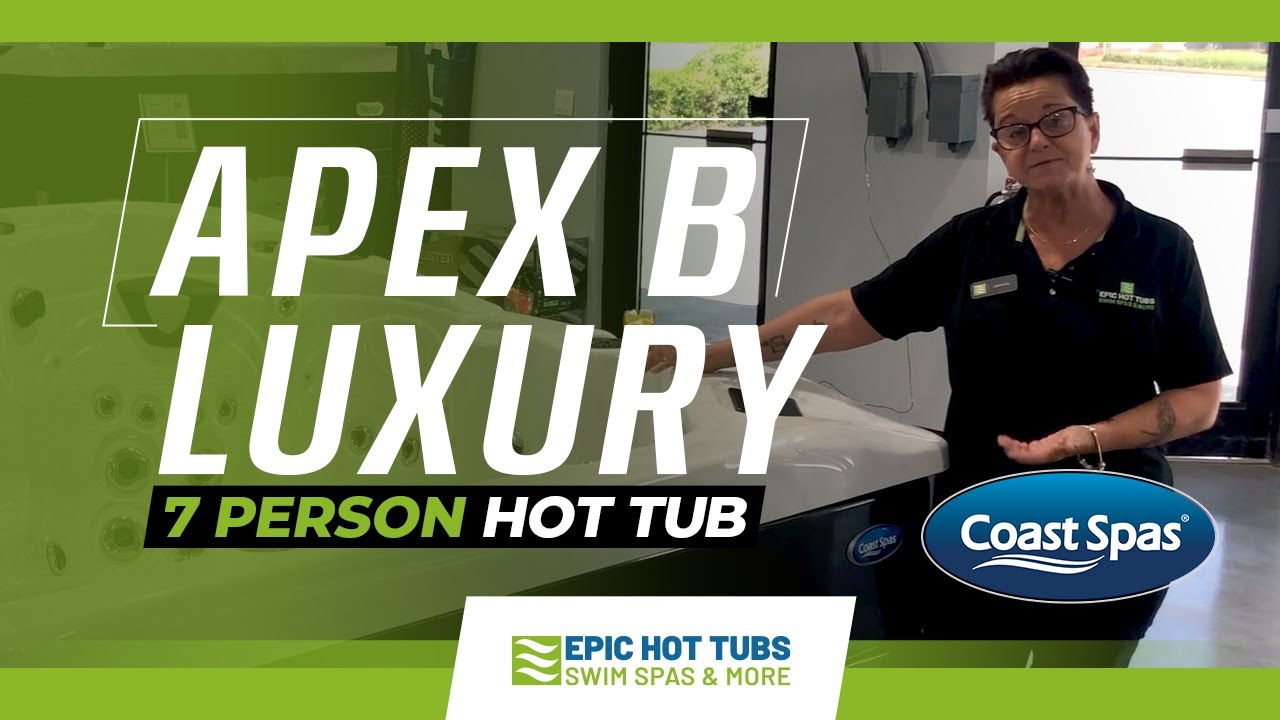 Apex B Opulence Hot Tub | 7 Person Hot Tub for Sale - YouTube