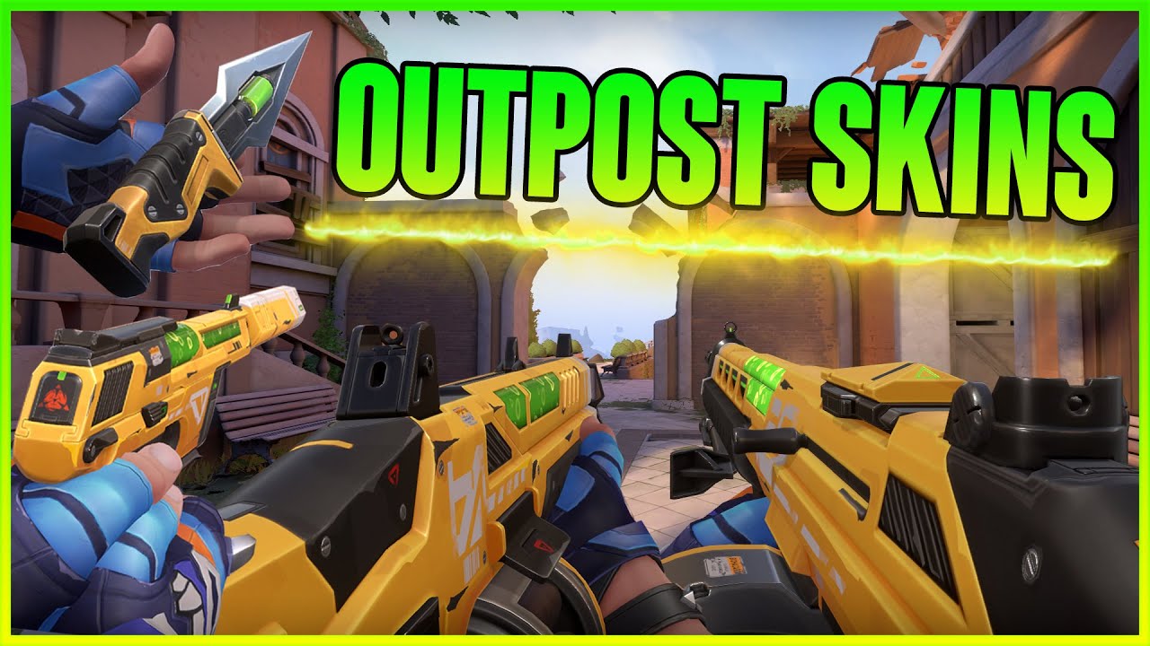OUTPOST SKINS SHOWCASE (OUTPOST COLLECTION) VALORANT BATTLEPASS SKINS ...