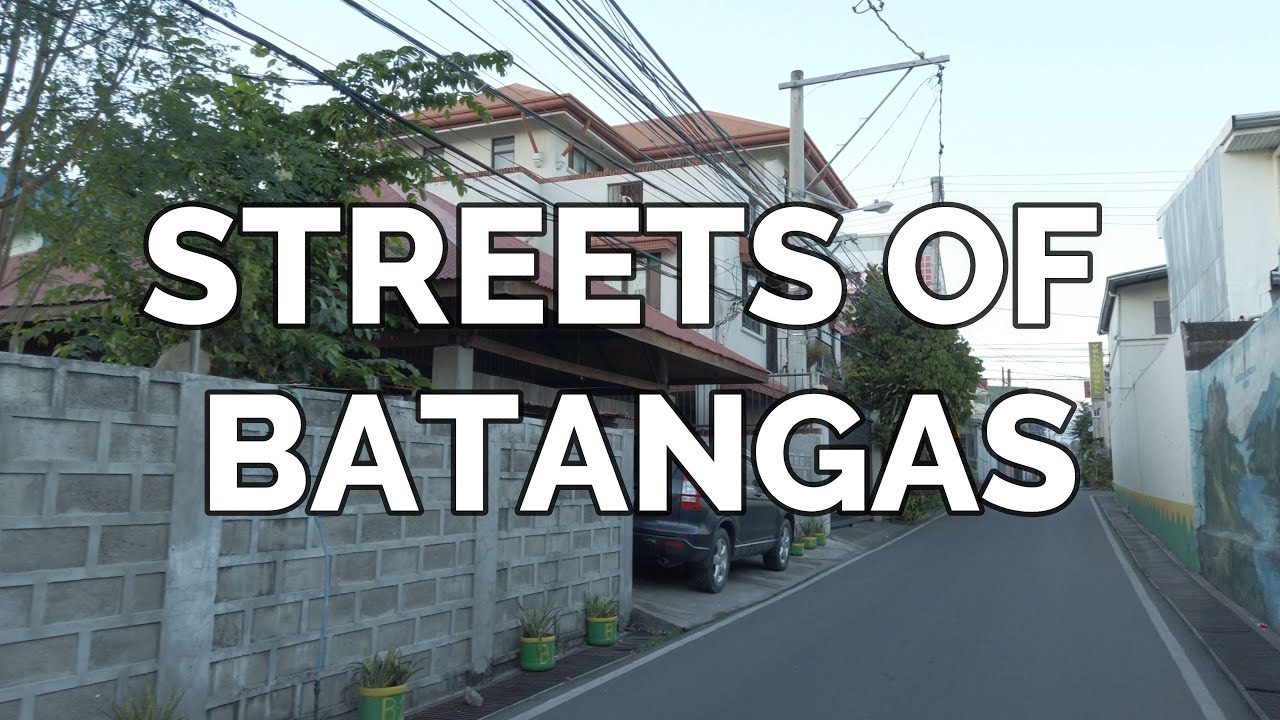 [4k] WALKING AROUND STREETS OF BATANGAS, RESIDENTIAL AREA, BATANGAS ...