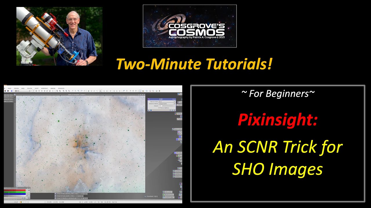 2-Minute Tutorials: An SCNR Trick for SHO Images! - YouTube
