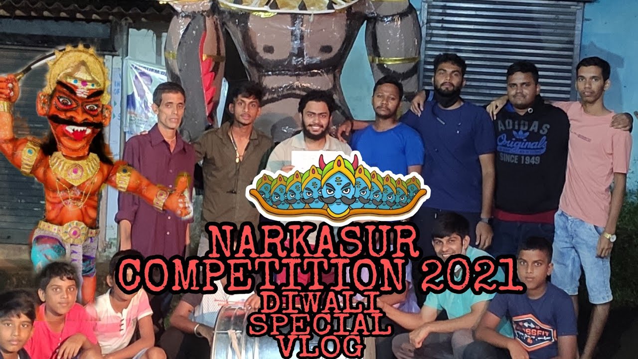 Narkasur Making | Narkasur Competition Diwali 2021 - YouTube