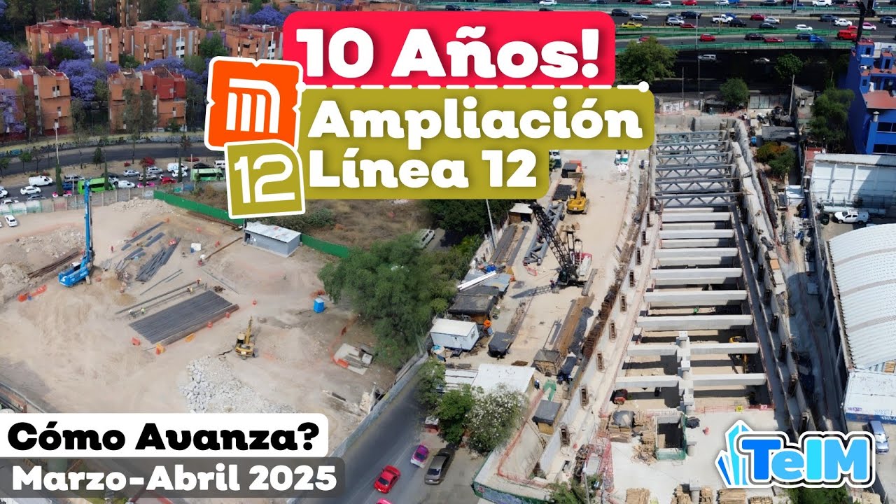 Después de 10 AÑOS! Cómo va la AMPLIACIÓN de la linea 12 del METRO CDMX ...