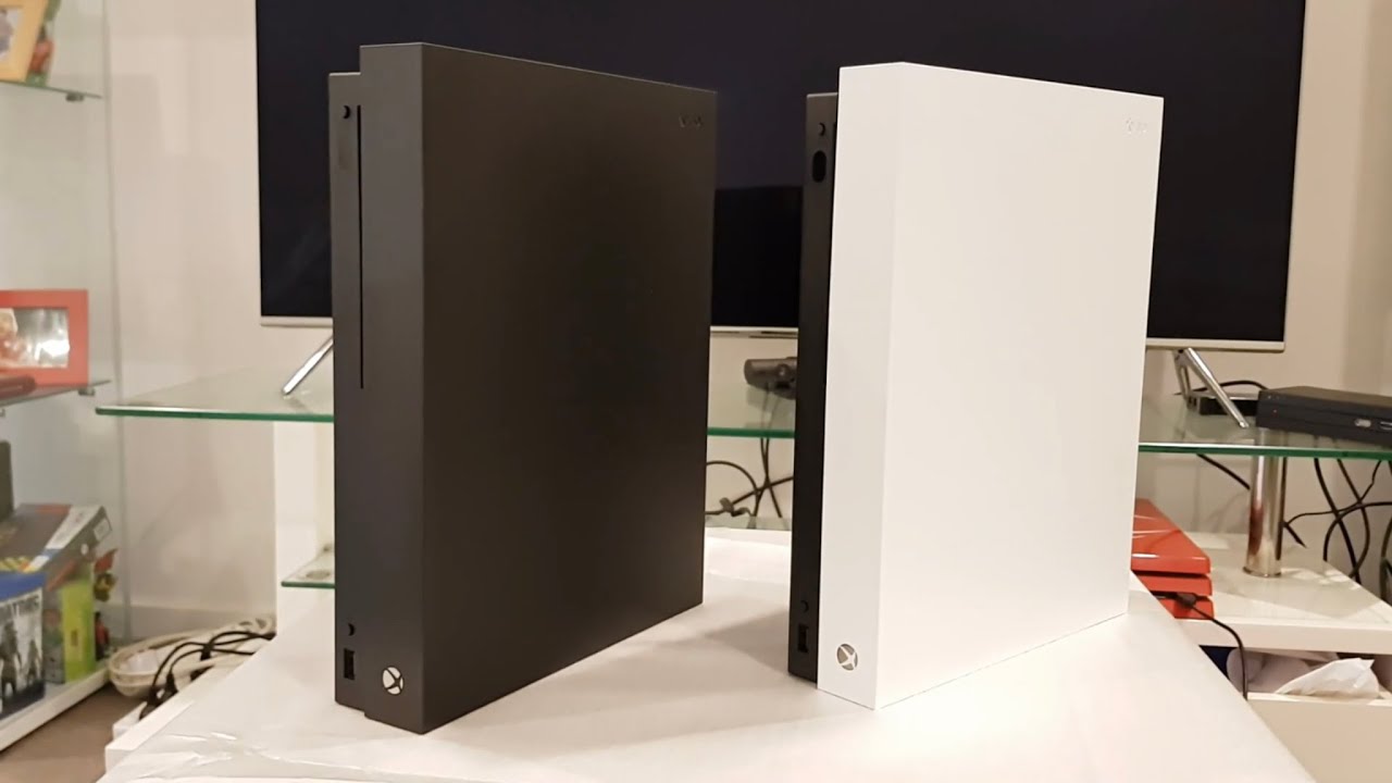 Xbox One X White Special Edition Unboxing + comparison with PS4 Pro ...