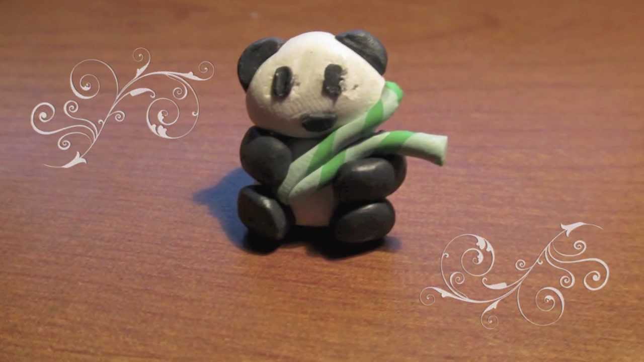 Polymer Clay Panda Charm Tutorial - YouTube