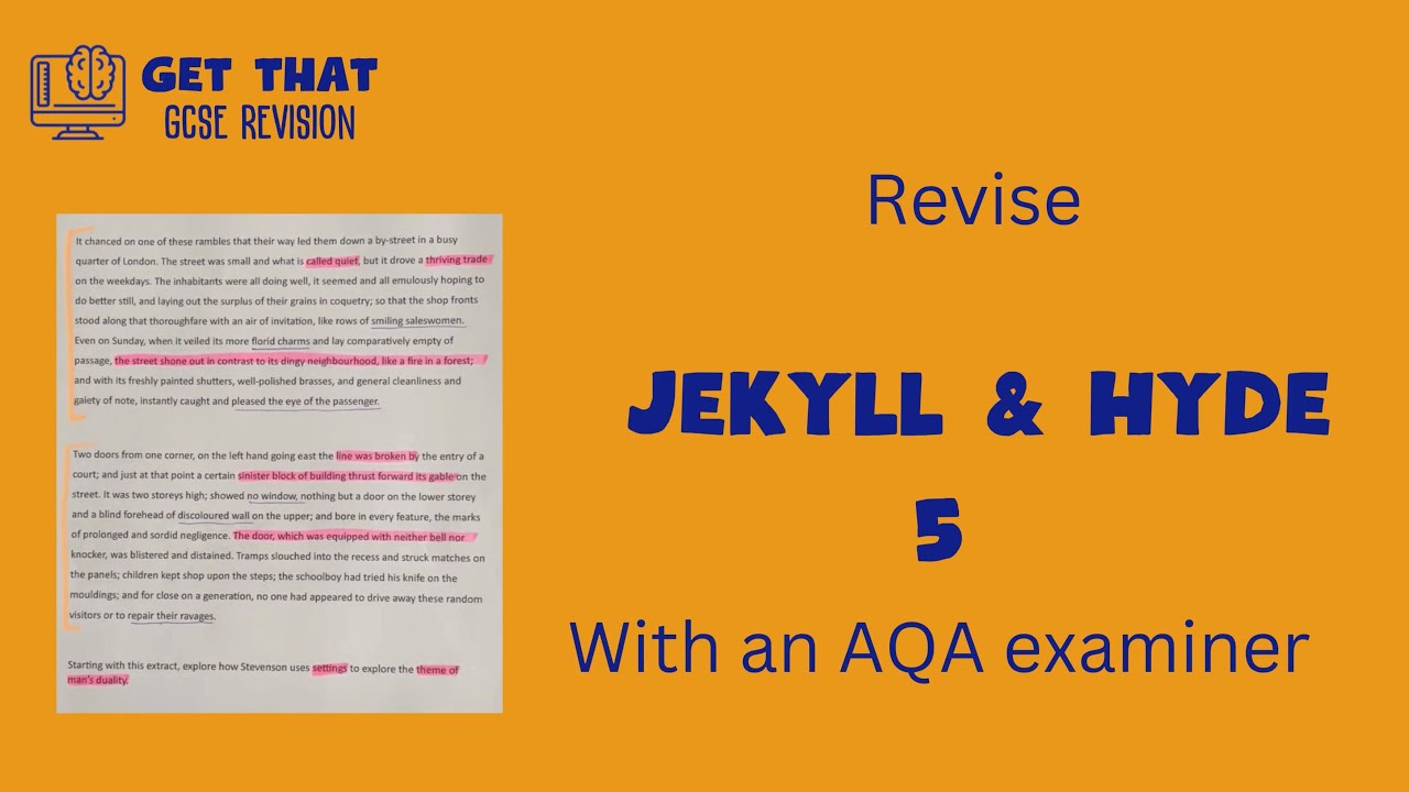 AQA English Lit GCSE Jekyll & Hyde 5 - YouTube