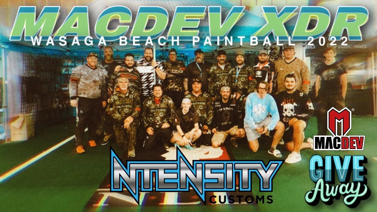 Wasaga beach Paintball 2022 and the big Macdev XDR Give-away - YouTube