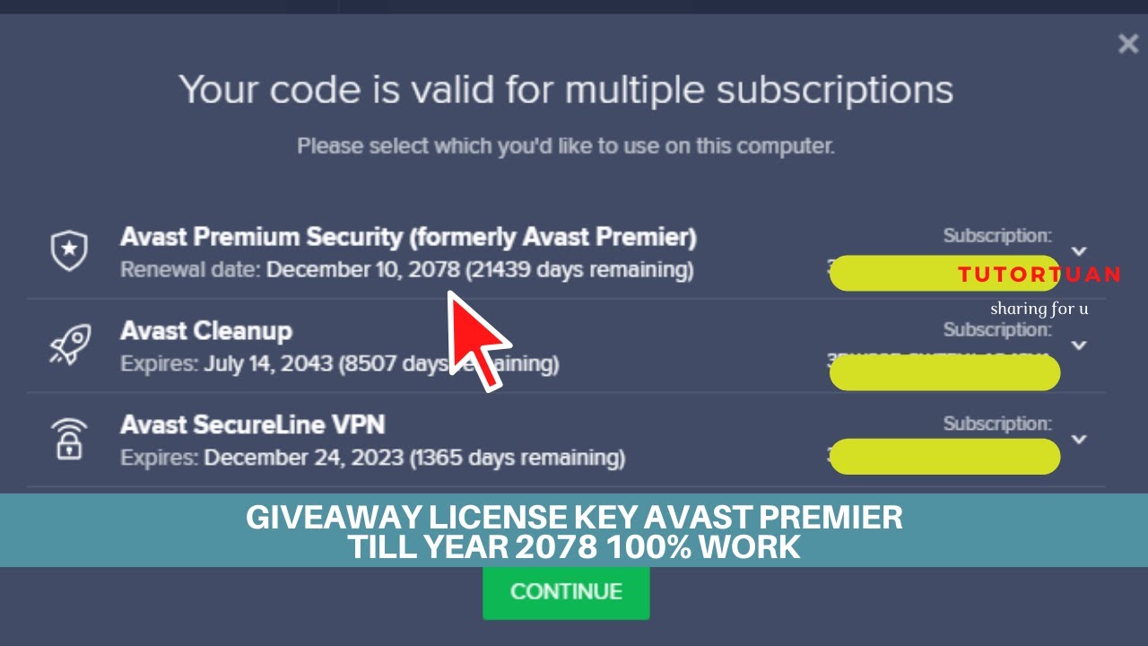 Berbagi License Key Avast Premier Gratis Hingga Tahun 2078 - YouTube