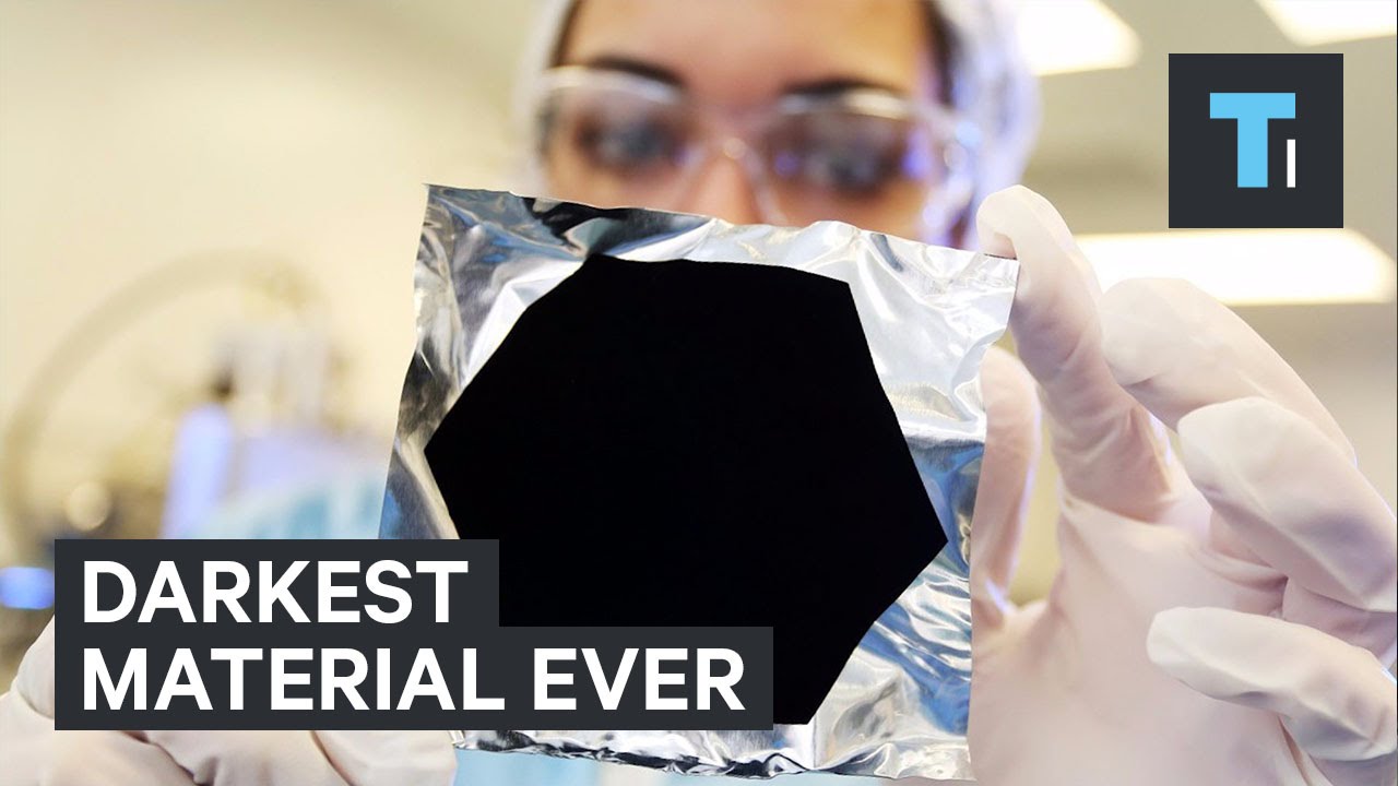 Darkest material ever - YouTube