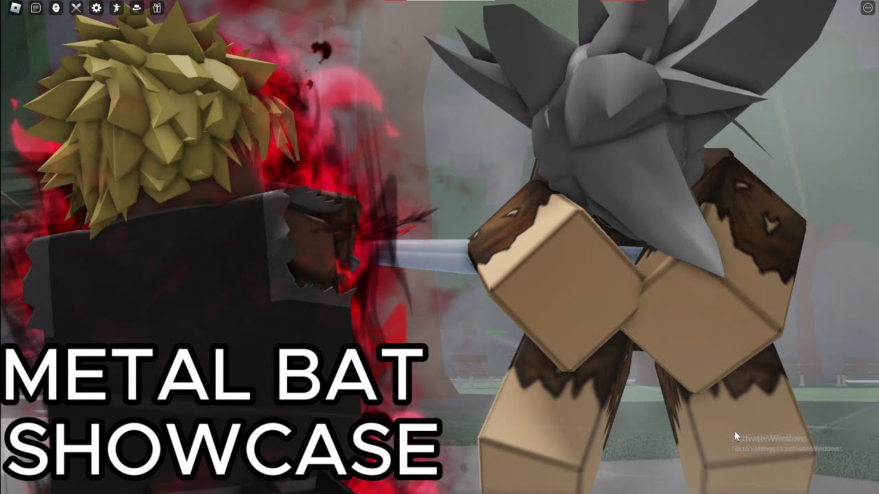 The STRONGEST Battlegrounds METAL BAT Showcase - YouTube