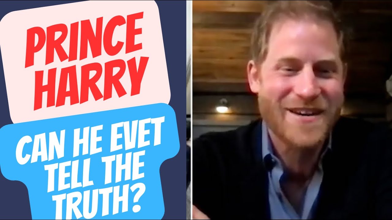 HARRY - CAN HE EVER SPEAK THE TRUTH? LATEST NEWS #royal #meghanandharry ...