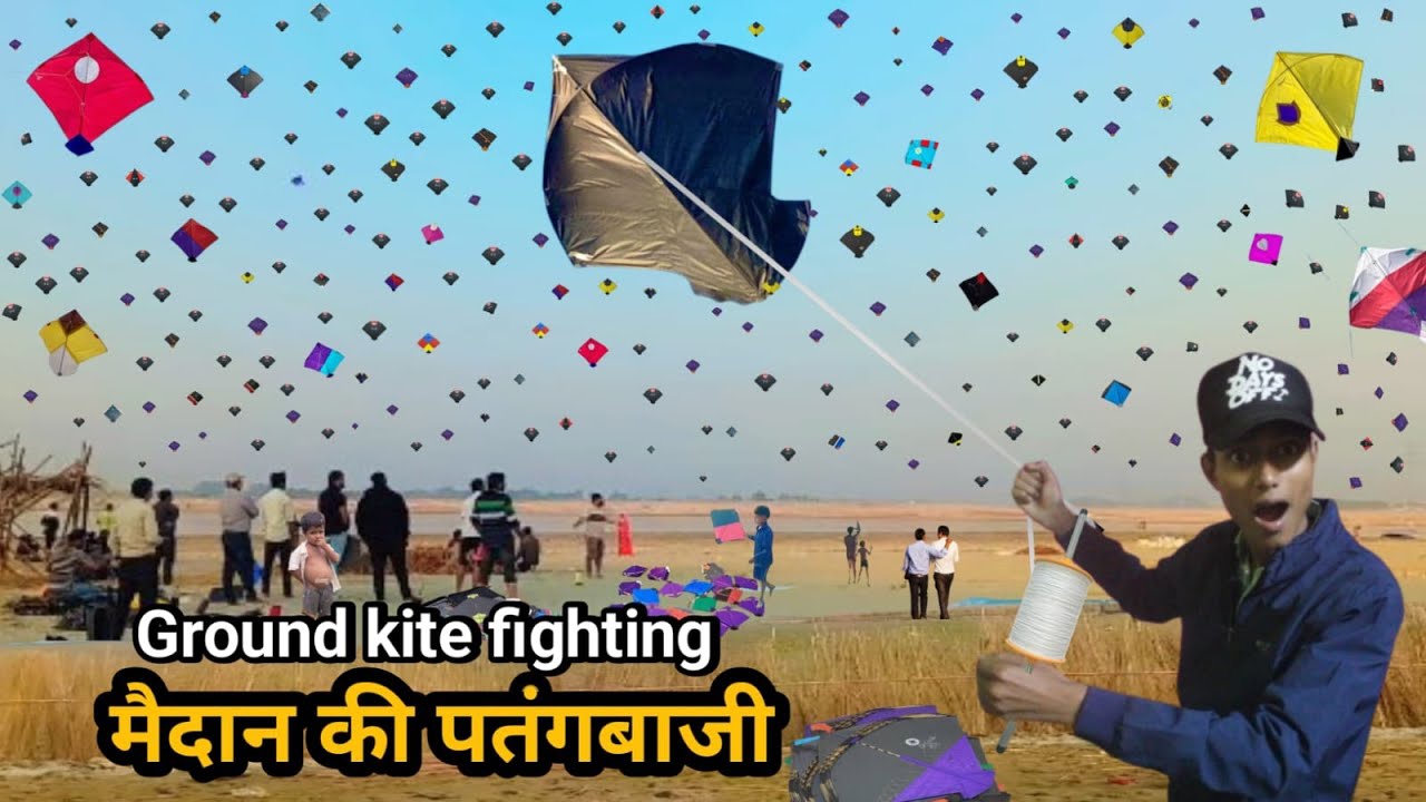 Ground kite 🪁 fighting and kite 🪁 looting full masti 😁 vlog - YouTube