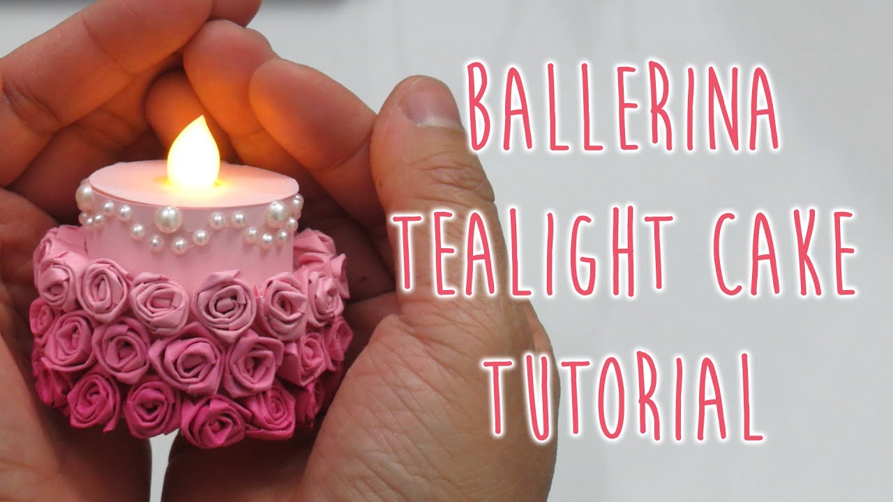 [Tea Light Cakes + Tutorial] How To Make A Ballerina Rose Cake - YouTube