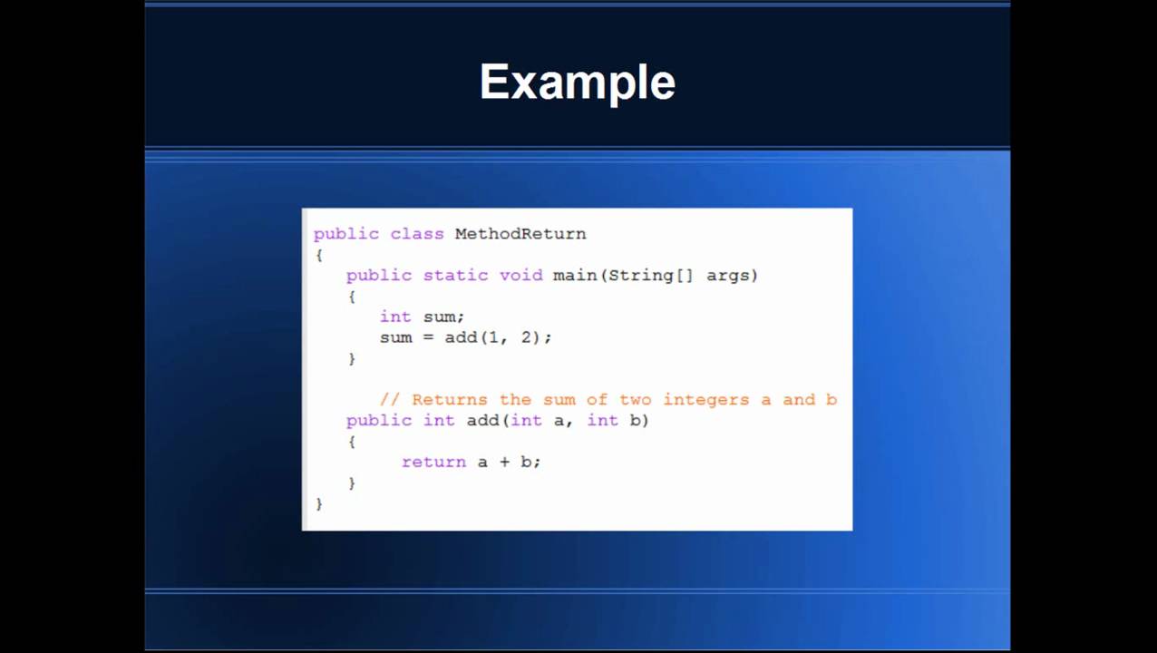 5-4 Returning a Value from a Method - Cheek - YouTube