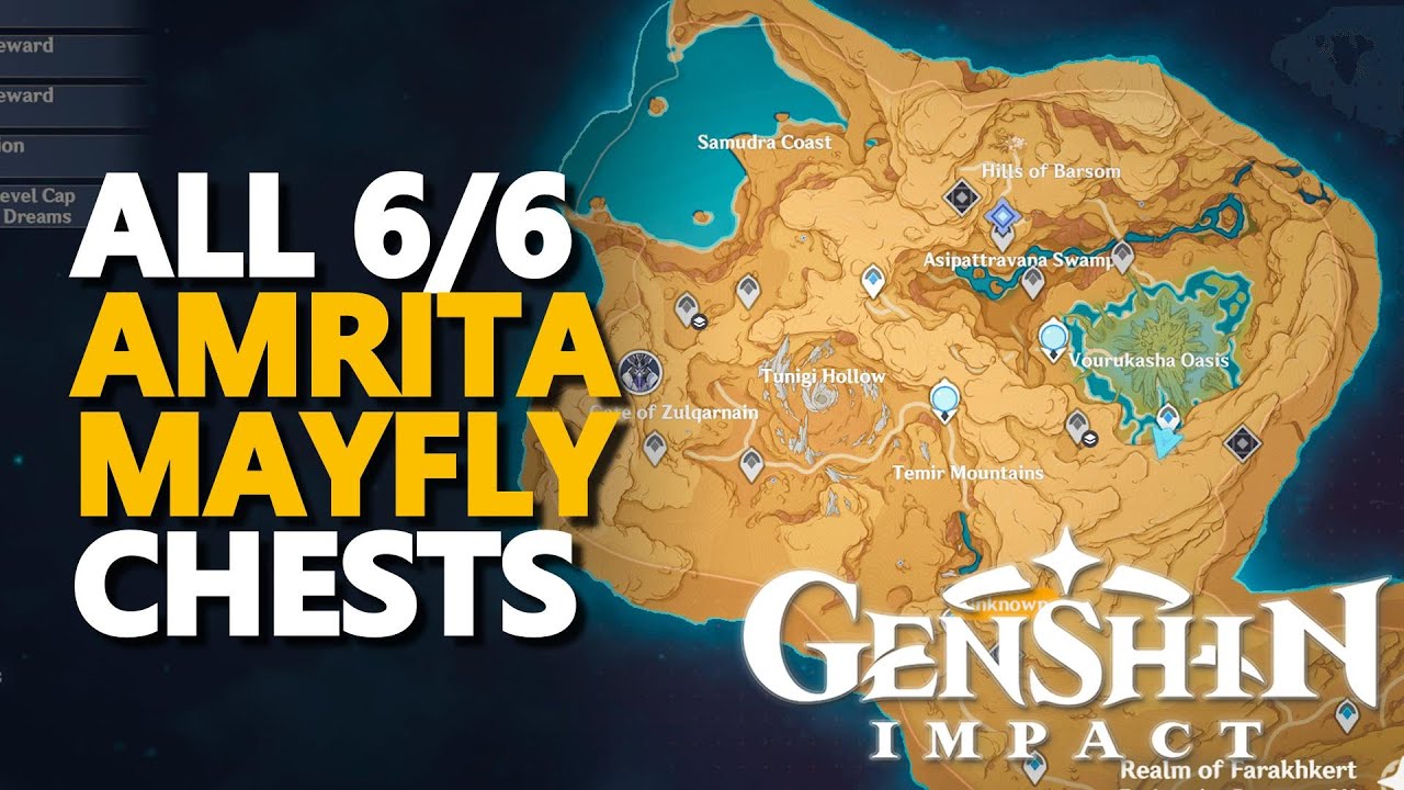 Amrita Mayfly Genshin Impact All 6/6 - YouTube