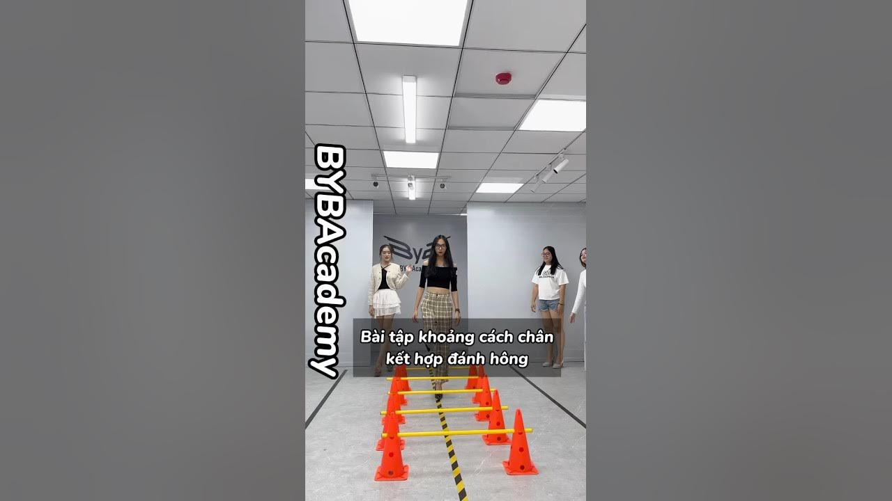 Exercises for appropriate leg spacing combined with hip striking for students of BYB class - YouTube