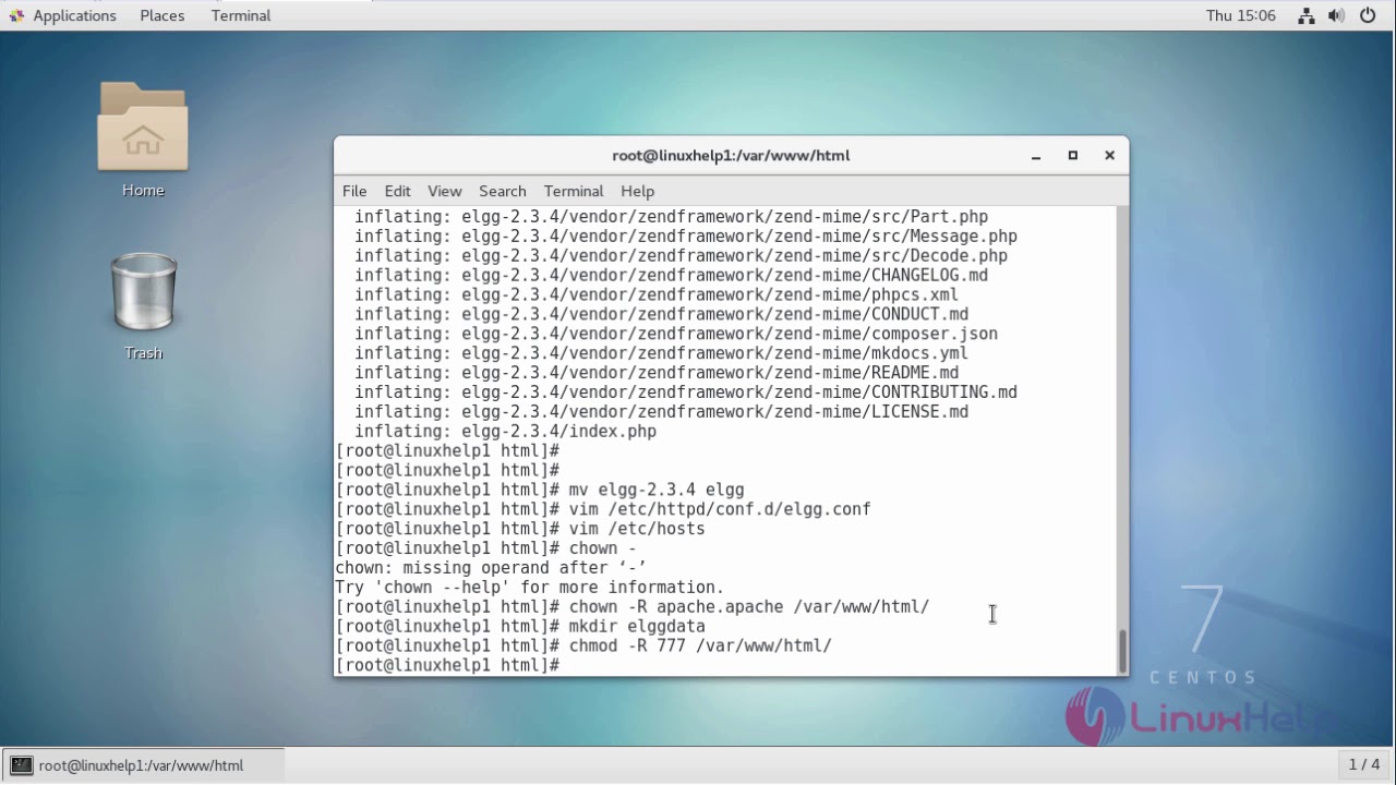How to install Elgg on CentOS 7 - YouTube