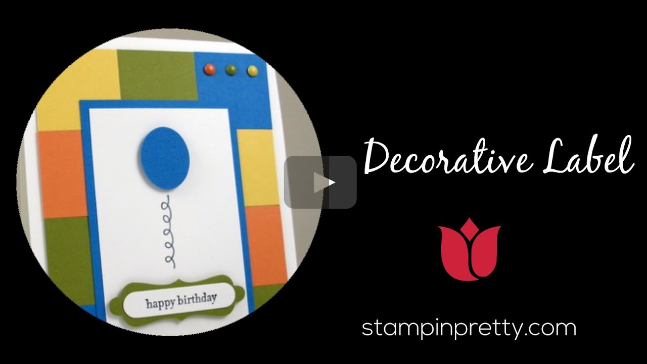 Stampin' Pretty Tutorial: How to Crop the Decorative Label Punch - YouTube