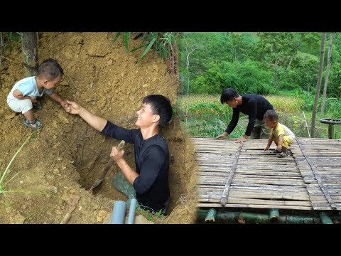Father and Son Dig a Latrine and Build a Platform in Preparation for the Corn Harvest