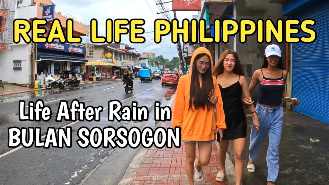 WALKING AFTER THE RAIN TO SEE THE REAL SCENES in BULAN SORSOGON ...
