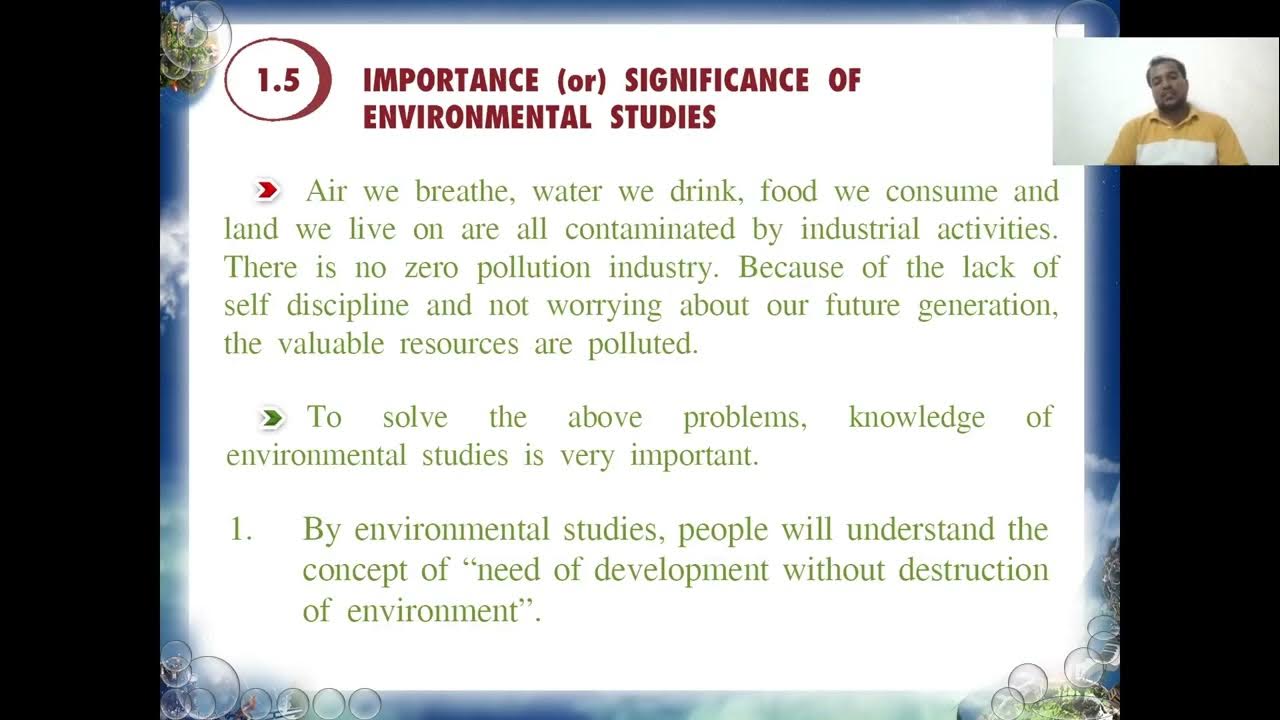 INTRO OF ENVIRONMENT - ESEC LECTURE SERIES - YouTube