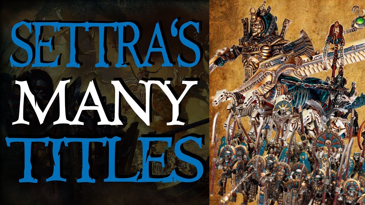 Settra's many titles | Warhammer Fantasy sketch - YouTube