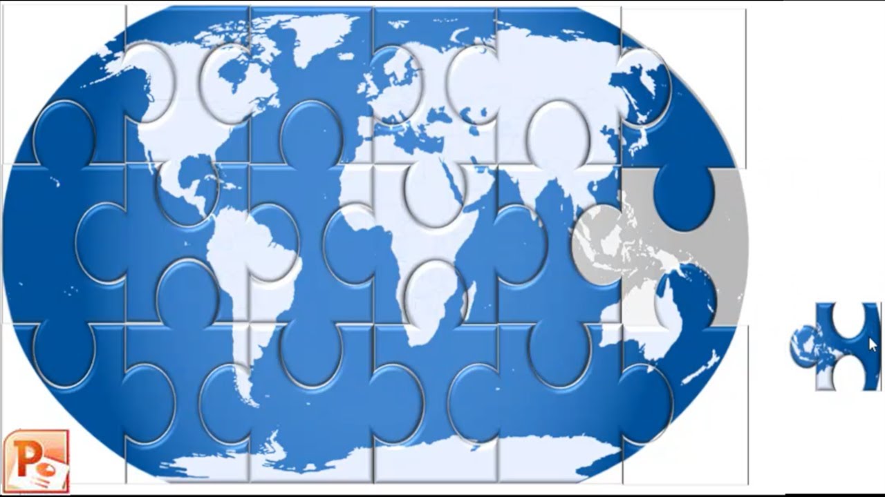Como HACER 🧩 PUZZLE interactivo con PowerPoint. (Rompecabezas parte II ...