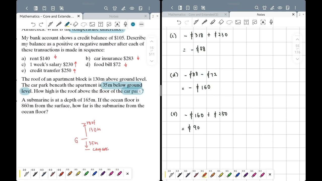 [IGCSE Math] Word Problems | Directed Numbers - YouTube