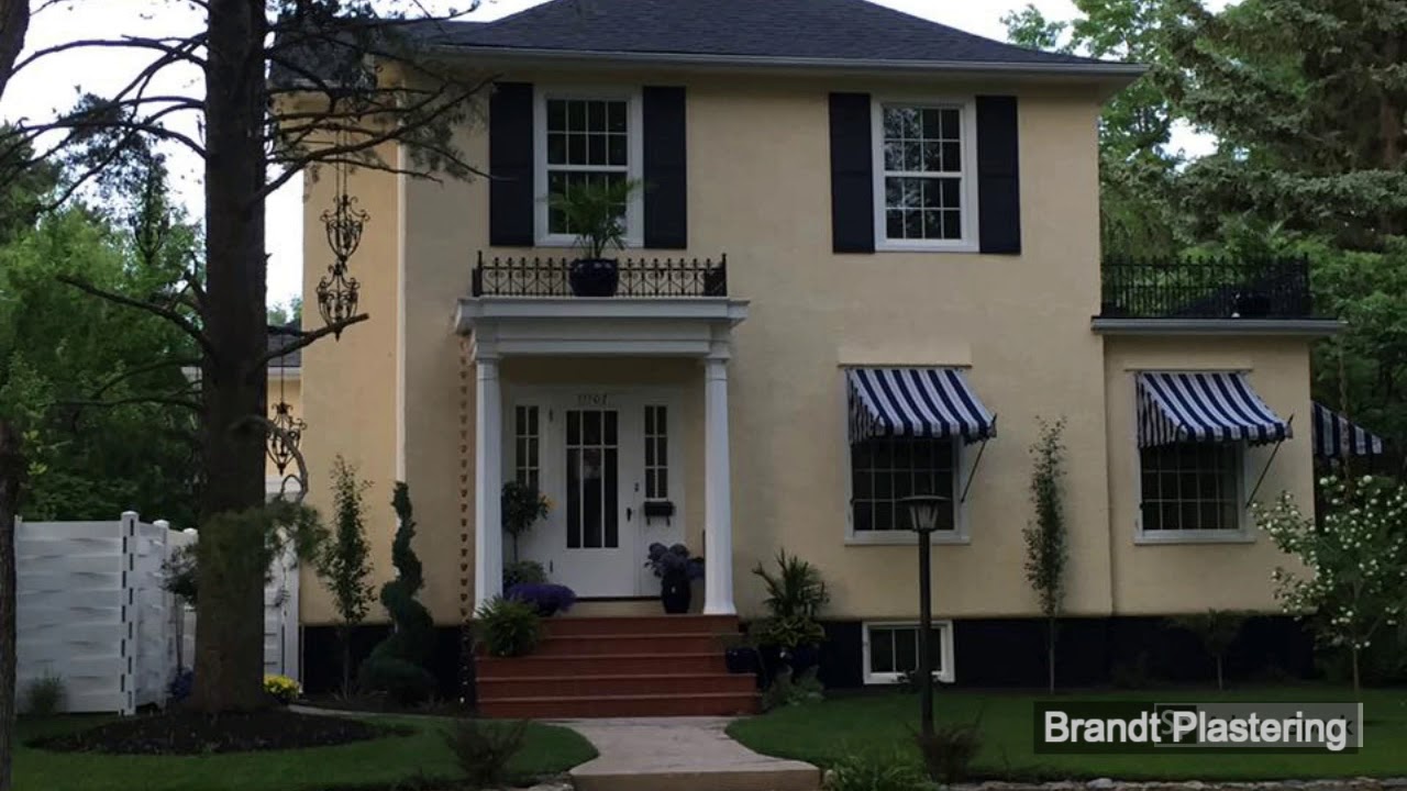 Brandt Plastering Edmonton Stucco Repair Contractor 1 - YouTube